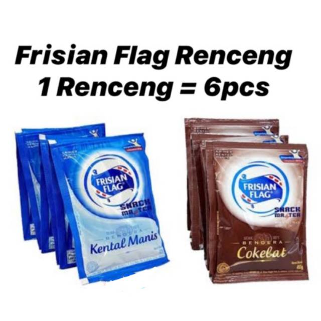Jual SUSU BENDERA SACHET RENCENG @6PCS / FRISIAN FLAG | Shopee Indonesia