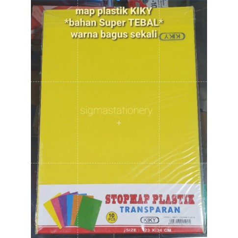 Jual promo Map Plastik SUPER TEBAL - KIKY Transparan| Map L Bening ...
