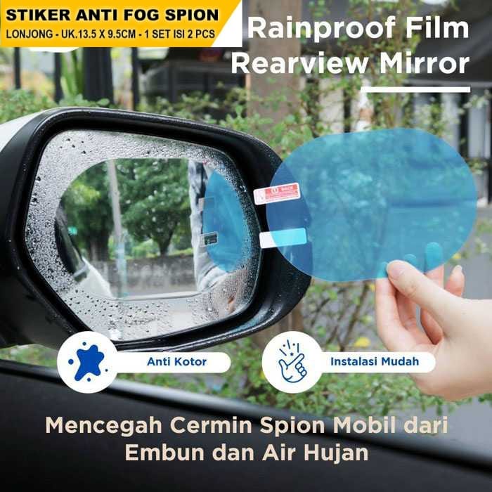 Jual AntiFog Spion mobil motor Sticker Anti Embun Spion Anti Gores Anti ...
