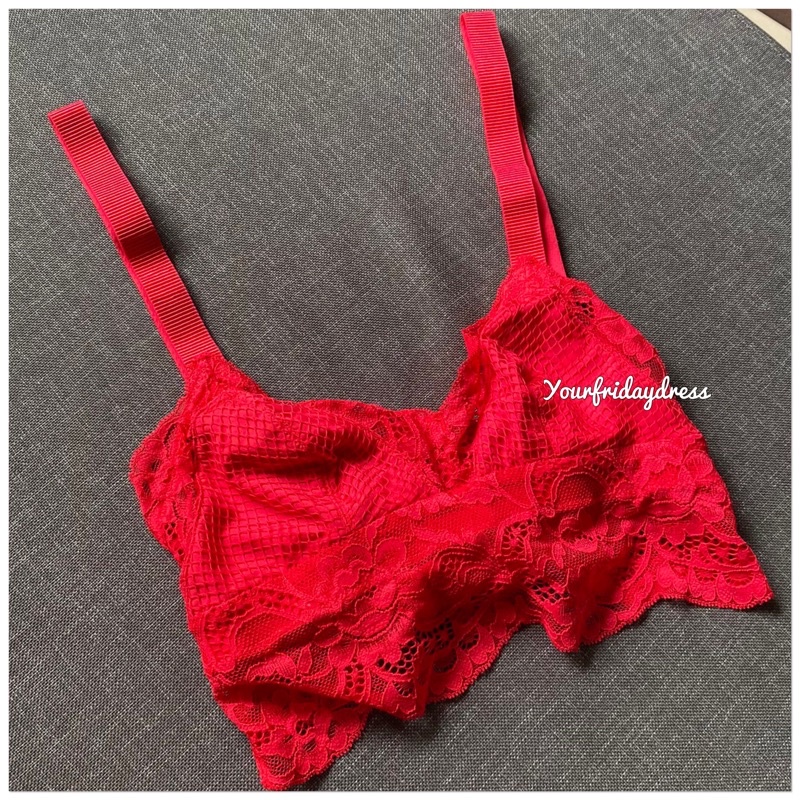Jual Red Bralette by H*N*M bra BH pakaian dalam hnm merah kemben ...
