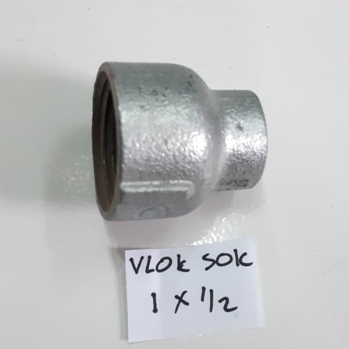 Jual Vlok Sok Besi 1x1/2 inch / Plok Flok 1 1/2 Sambungan Pipa Besi ...