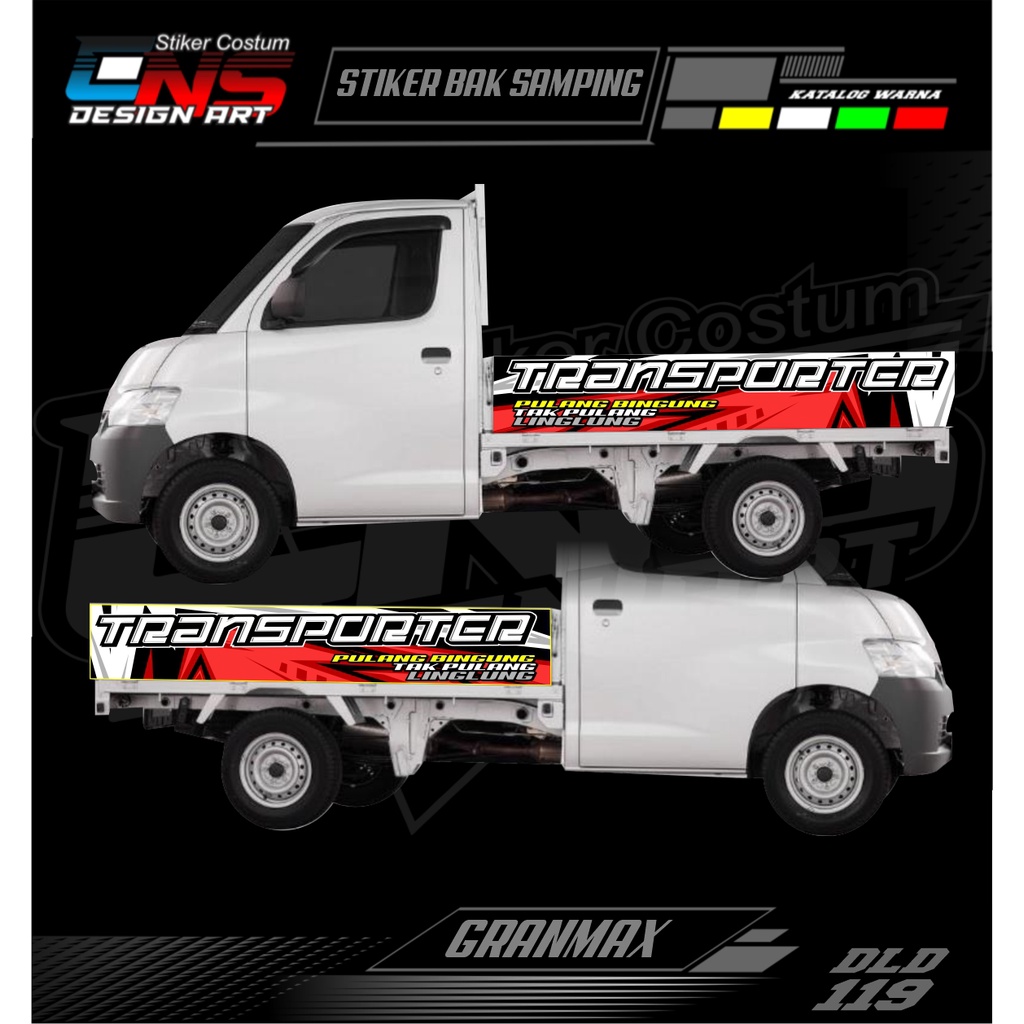 Jual Stiker Bak Samping Pick Up Granmax Stiker Vinyl Custom Stiker ...
