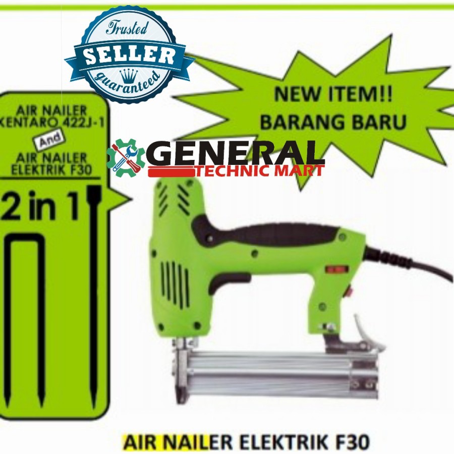 Jual Mesin Staples Listrik Air Nailer Elektrik KTR F30 KENTARO JAPAN ...
