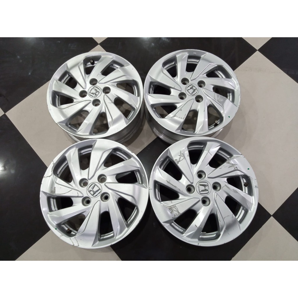 Jual VELG SEKEN ORIGINAL OEM BEKAS MOBIL HONDA MOBILIO RING 15 LEBAR 5,5 PCD 4x100 ET 53 WARNA ...