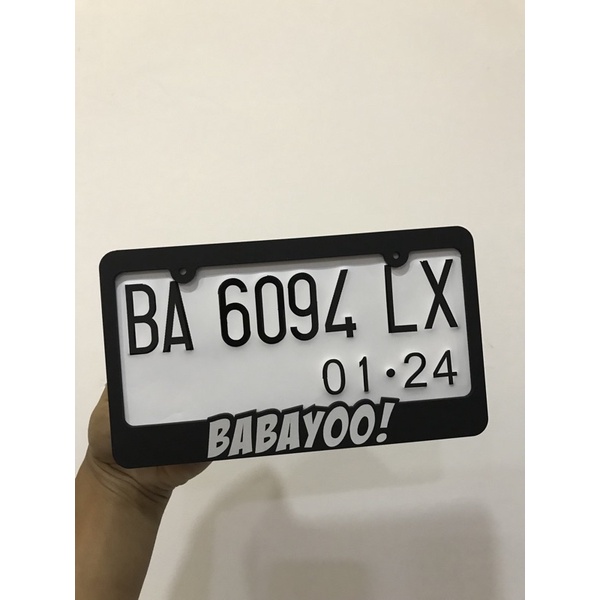 Jual License plate frame + custom plat nomor / frame plat nomor motor ...