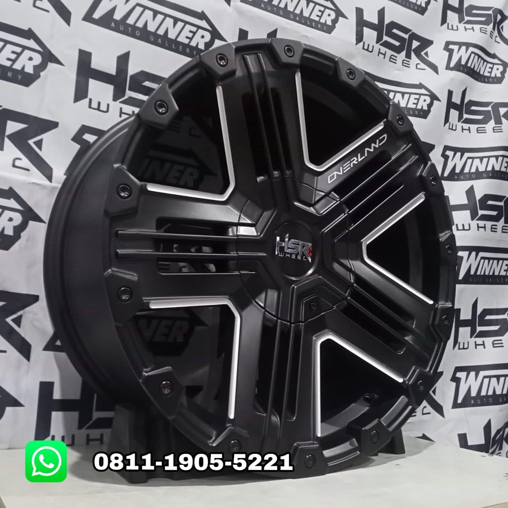 Jual Velg HSR Untuk Mobil Rubicon Wrangler HRV Ring 18 - Black Milling ...