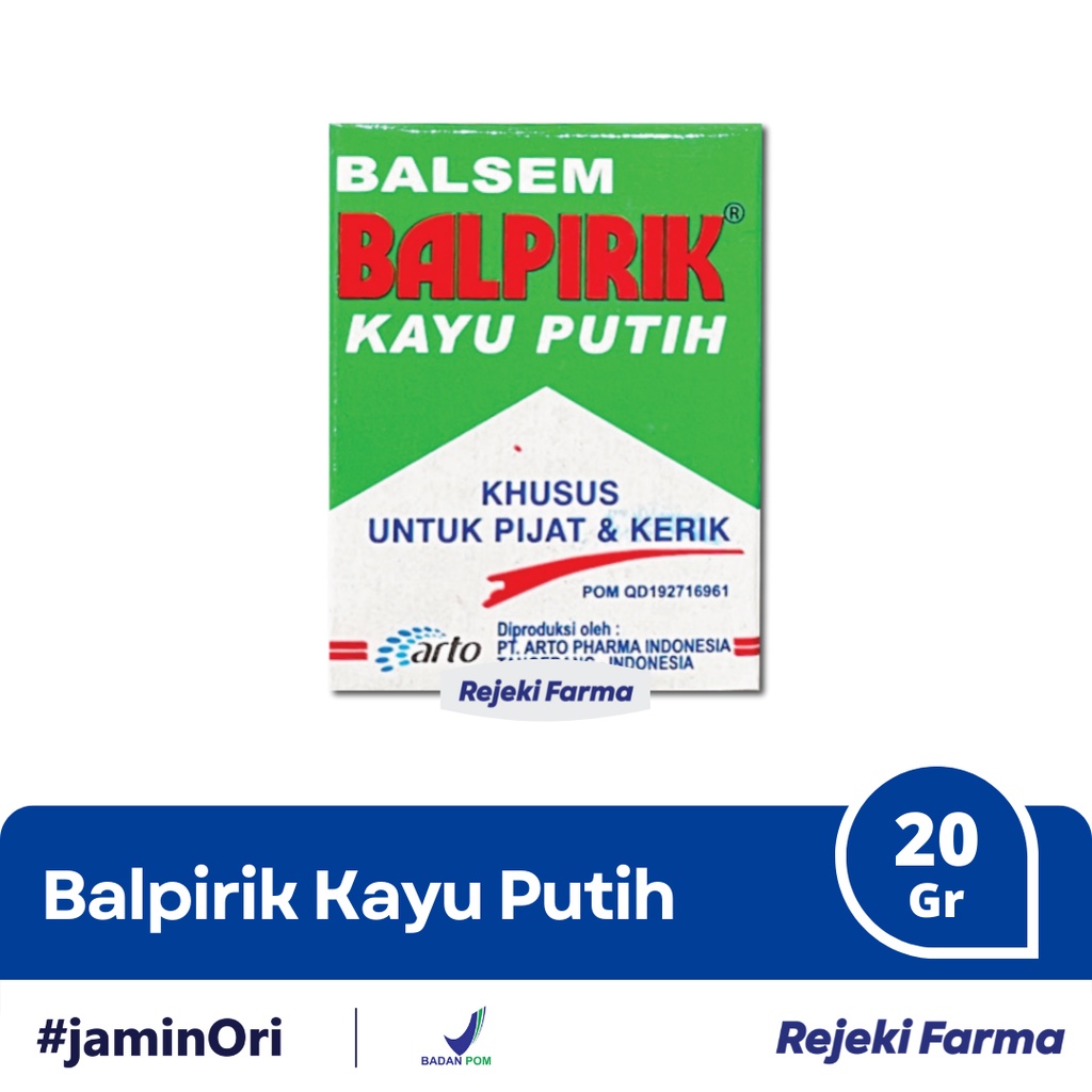 Jual Balsem Balpirik Kayu Putih 20 Gram Gr - 20Gr Balsam Hijau untuk ...