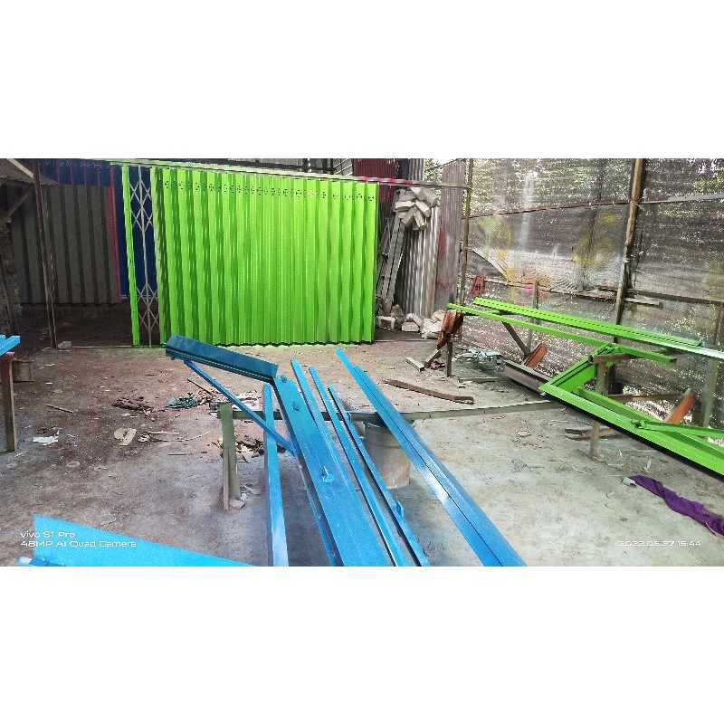 Jual pintu besi harmonika,pintu toko | Shopee Indonesia