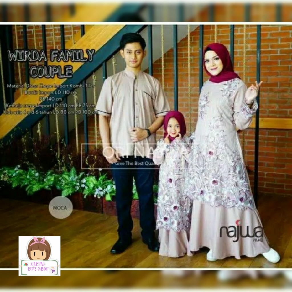 Jual COUPLE FAMILY WIRDA BY ORIGINAL NAJWA | Shopee Indonesia