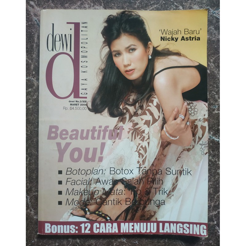 Jual Majalah Dewi Edisi maret 2004 Cover Nicky Astria | Shopee Indonesia