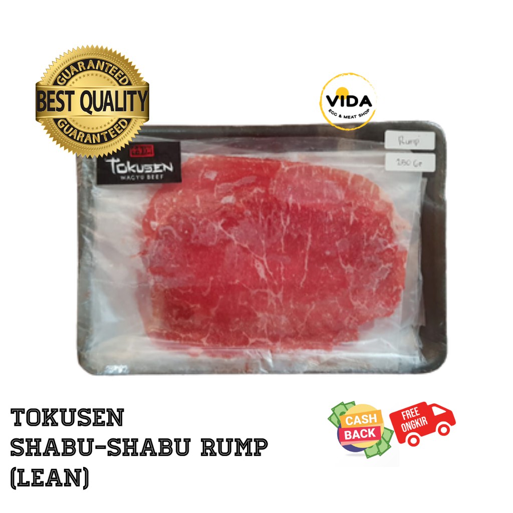 Jual Tokusen Wagyu Shabu-shabu rump (lean) ( 200 gram) - 21 | Shopee ...