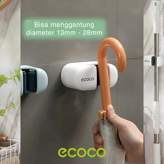 Jual ECOCO Simple Mop Holder - Holder Gantungan Dinding Penjepit Sapu Pel Payung Sikat ...