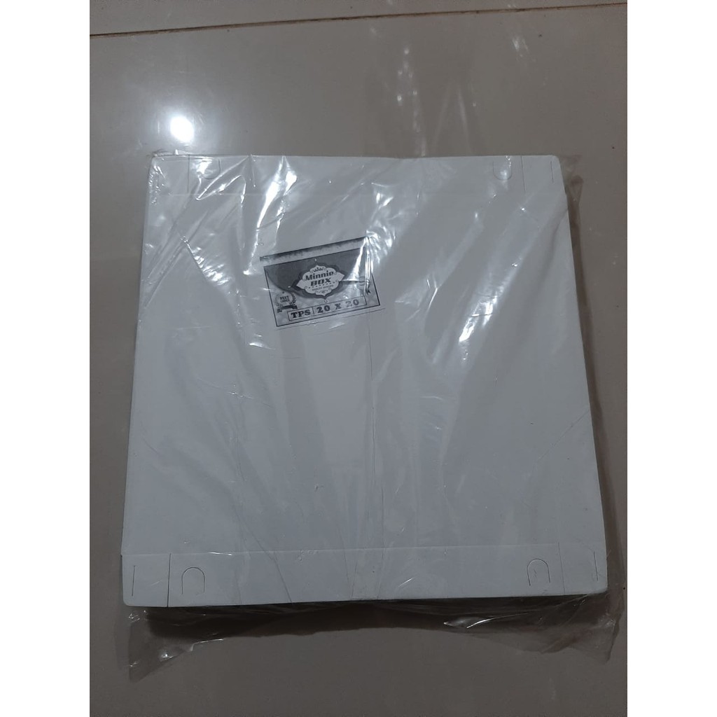 Jual isi50pc DUS TPS POLOS 20x20CM + MIKA box kardus box tempat kertas ...