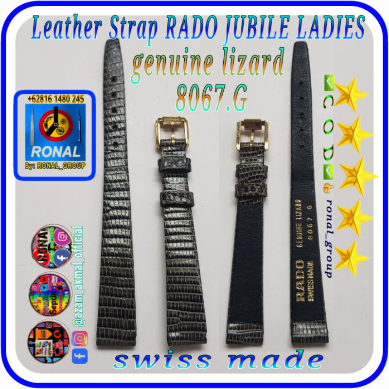 Jual TALI JAM RADO JUBILE LADIES MODEL LURUS Logo RADO ORIGINAL SWISS ...