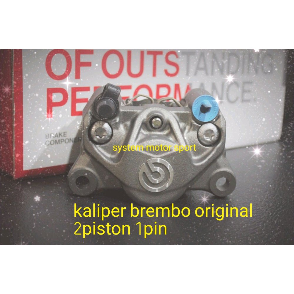 Jual kaliper brembo 2piston 1 pin . ready universal kaliper belakang brembo 2pin1 piston ...