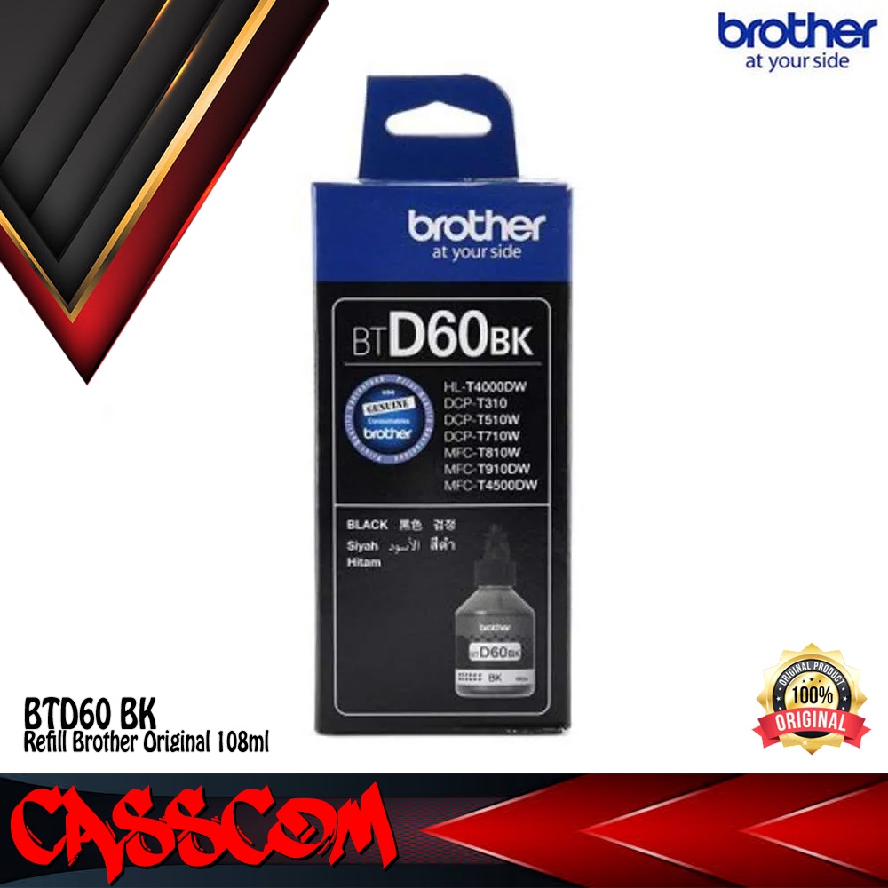 Jual Tinta Brother BTD60BK Original Black BTD60 for T310 / T510w ...