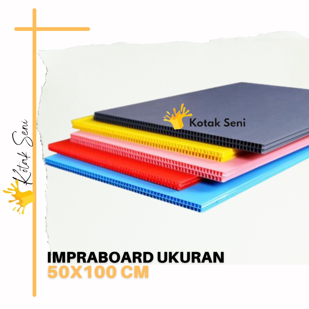 Jual Impraboard ukuran 50 x 100 cm/ Infraboard / impra board / PP Flute ...