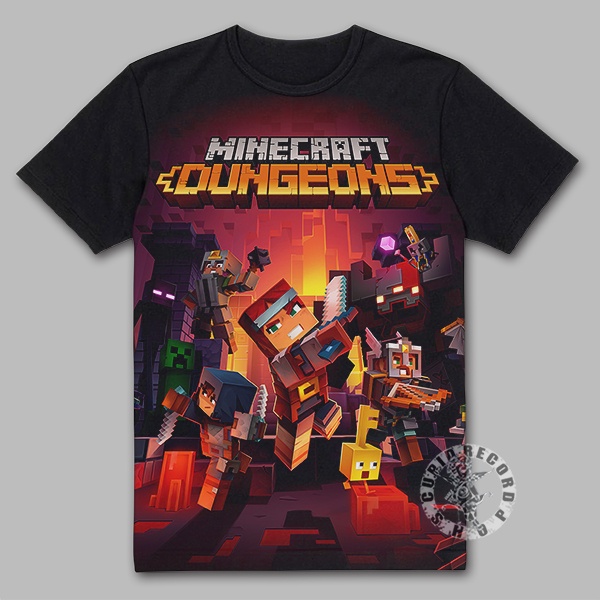 Jual Baju Minecraf Kaos Game Minecraft. 3D Dungeons | Shopee Indonesia