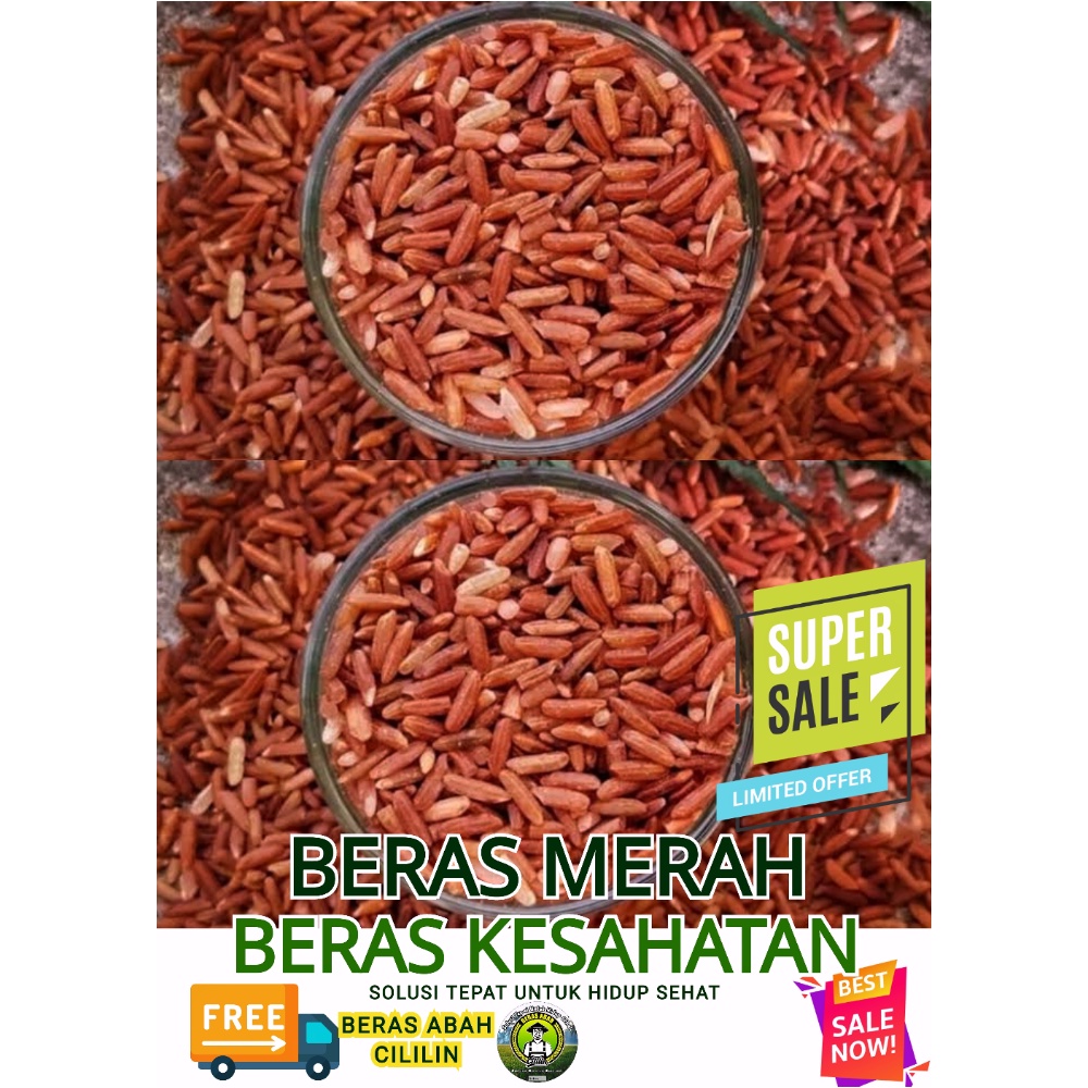 Jual Beras Merah Asli 1kg / Beras Merah untuk Diet / Diabetes ...