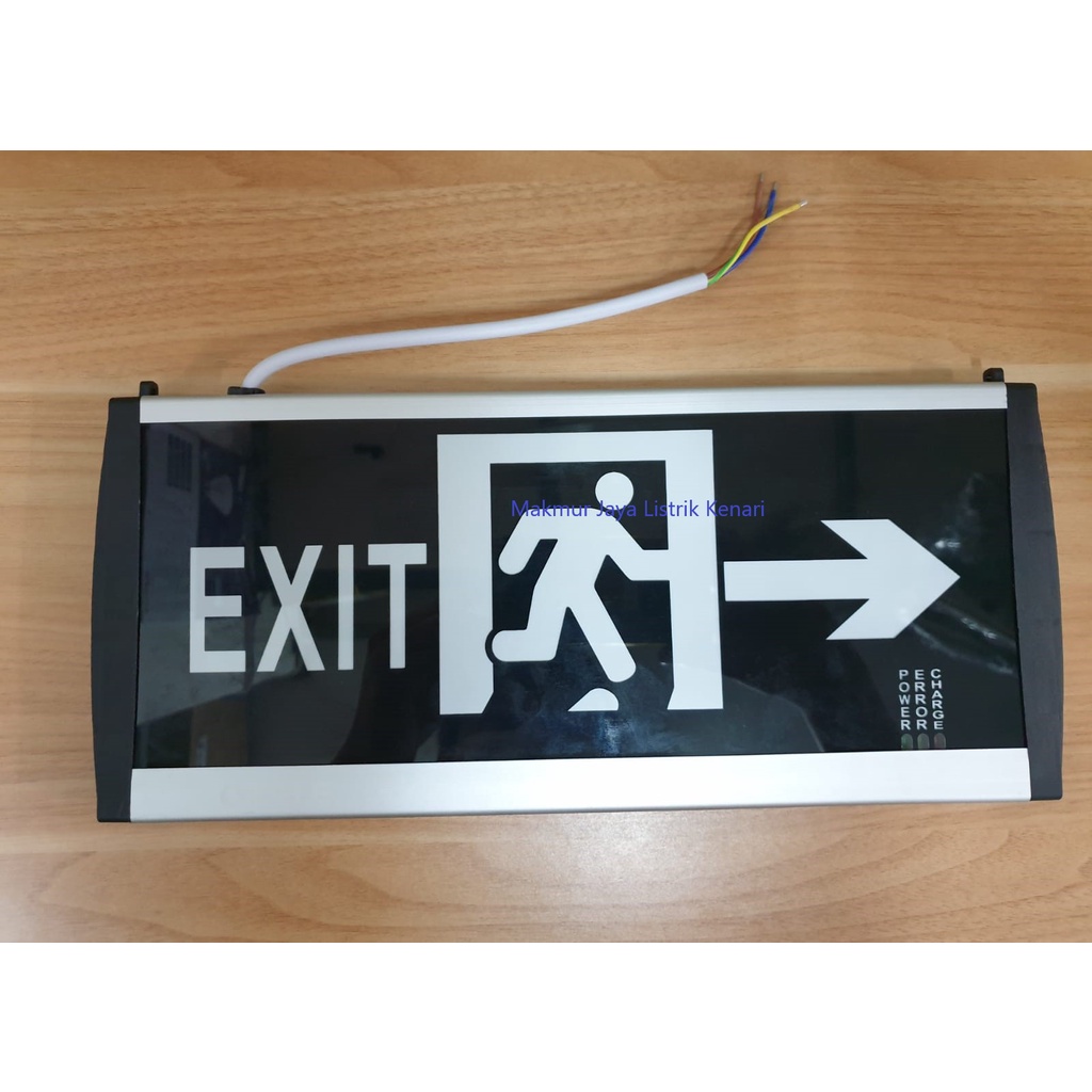 Jual Opple Exit 3 Watt 3w Emergency LED 2 Sisi Sign Lamp High Kualitas ...