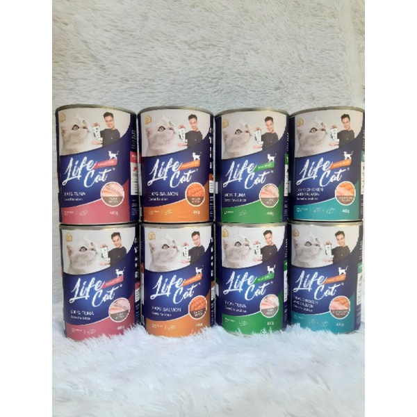 Jual LIFE CAT KALENG 400GR|| MAKANAN KALENG BASAH KUCING||WET FOOD TUNA ...