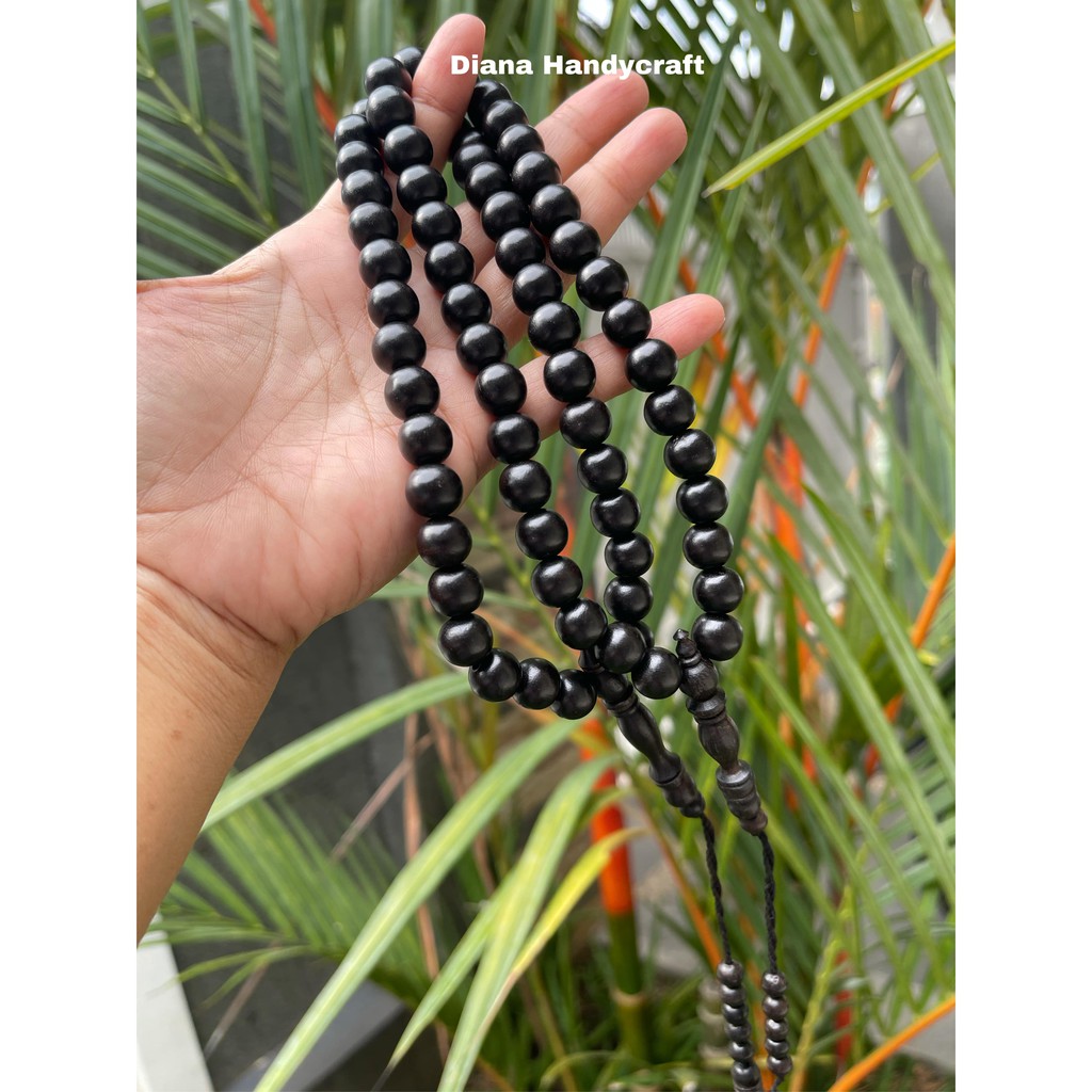 Jual Tasbih kayu galih kelor hitam 10mm | Shopee Indonesia