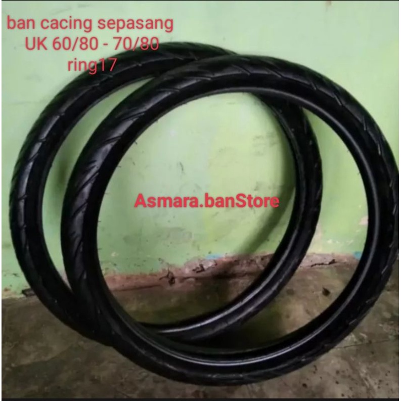 Jual Ban motor bebek cacing ring 17 sepasang ukuran 60/80 70/80 merk ...