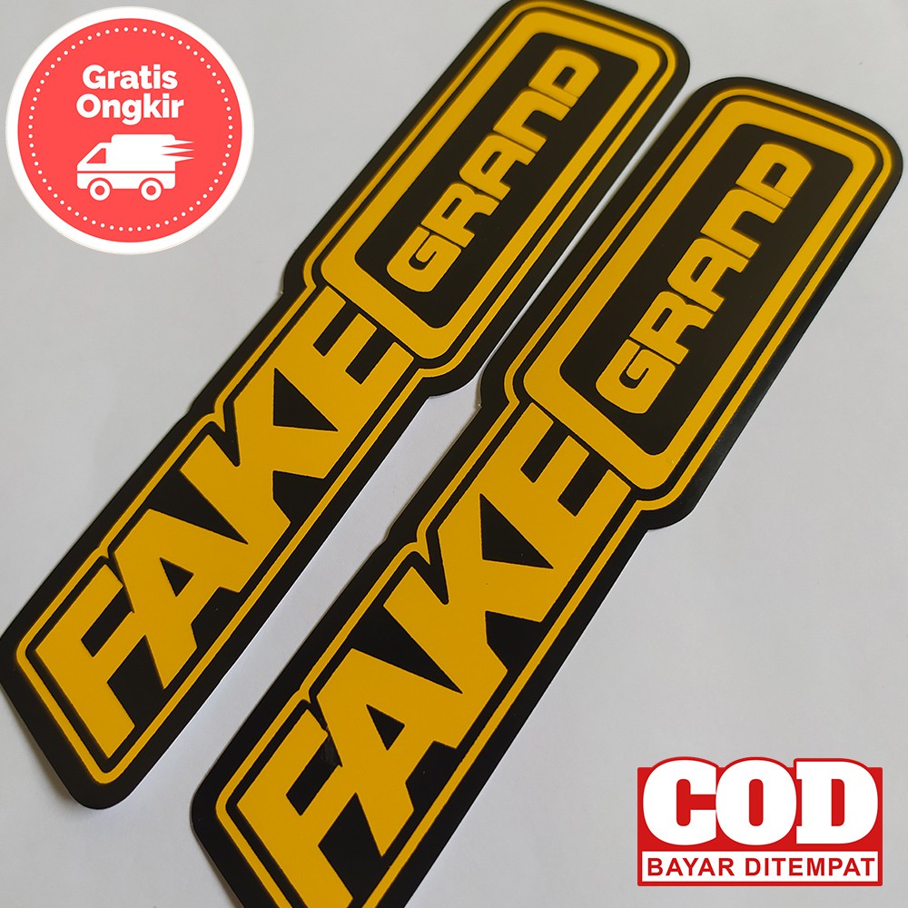 Jual Sticker Fake Grand, Cutting Sticker, Setiker Motor, Sticker Grand ...