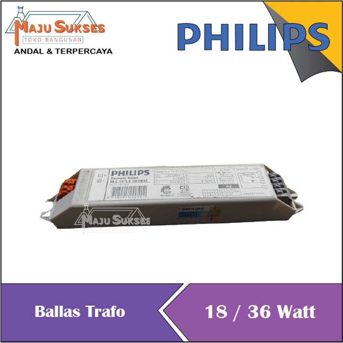 Jual Ballas Balast Travo Trafo EBC Elektronik Lampu TL Neon 18 / 36 Watt Philips Electrik ...