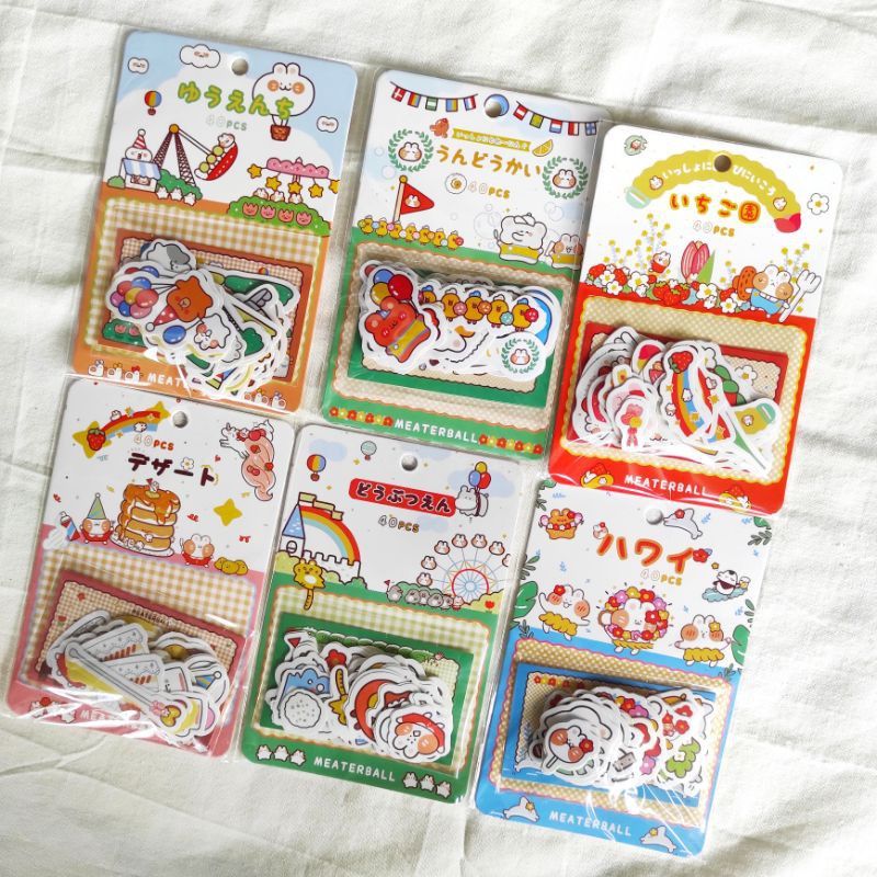 Jual Colorfull Deco Sticker 40pcs | Shopee Indonesia