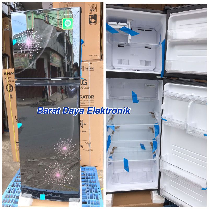 Jual Kulkas Sharp Jumbo 2 Pintu Shine Series SJ-317MG-DP/DB Shine ...