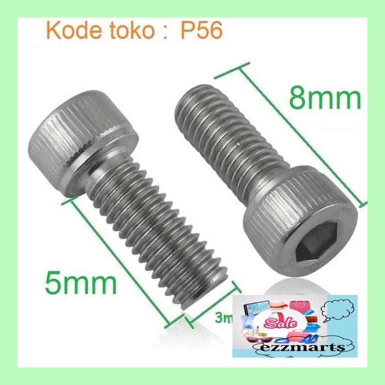 Jual Edhz0N Screw Baud M3*5Mm Hex Baut Frame M3 5Mm Part Rc M3X5Mm Rc ...