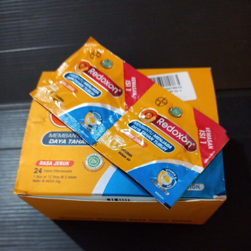 Jual Redoxon Tablet Rasa Jeruk Sachet Isi 2 Tablet | Shopee Indonesia