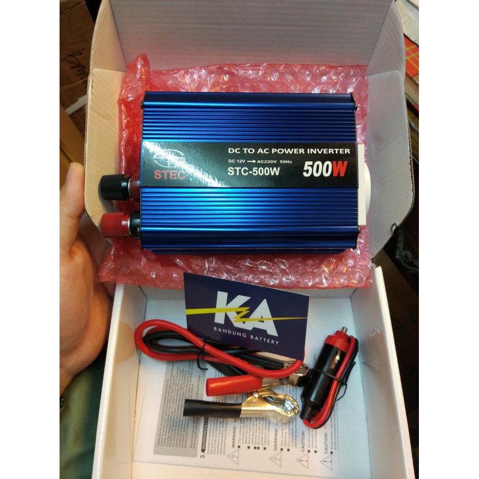Jual power inverter STEC STC dc to ke ac 12v 12 v 500w 500 w watt MSW ...