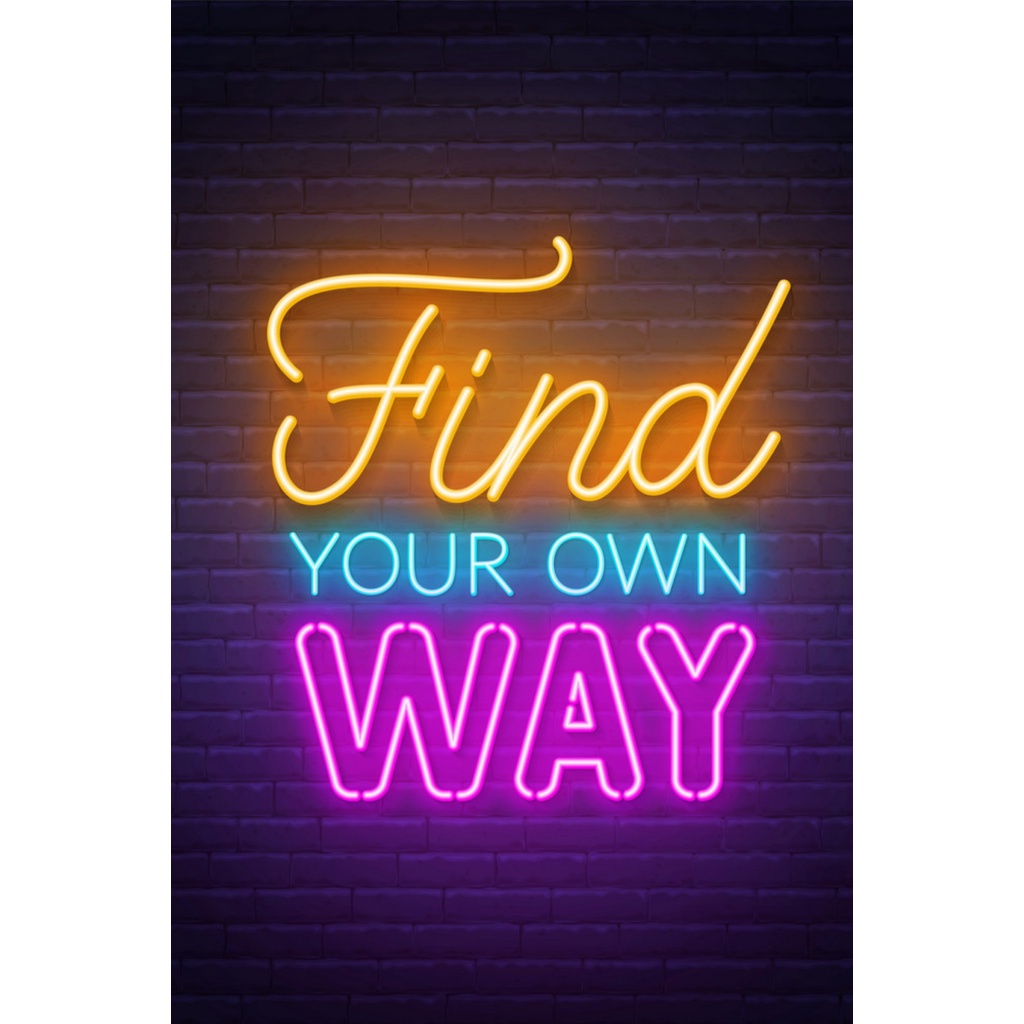 Jual Poster Kayu NEON / pajangan dinding / typography/ WallDecor/Hiasan ...
