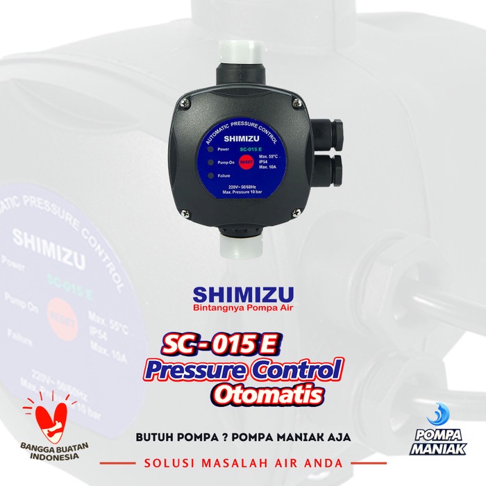 Jual Pressure Control Otomatis Shimizu SC-015 E/Automatic Pressure Control | Shopee Indonesia