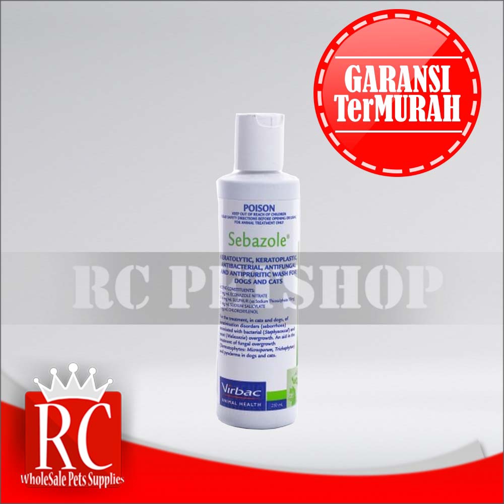 Jual Shampoo Jamur Kucing & Anjing Virbac Sebazole 250 ml | Shopee ...