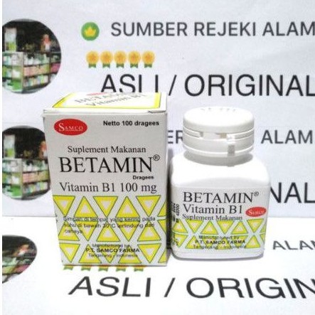 Jual Betamin Vitamin B1 100mg | Shopee Indonesia