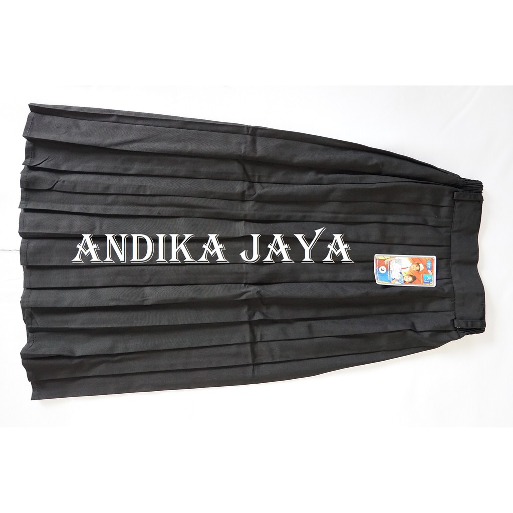 Jual Rok Meksi Maxi Panjang Plisket Plisir Rempel Hitam Karet TK SD SMP SMA Seragam Sekolah ...