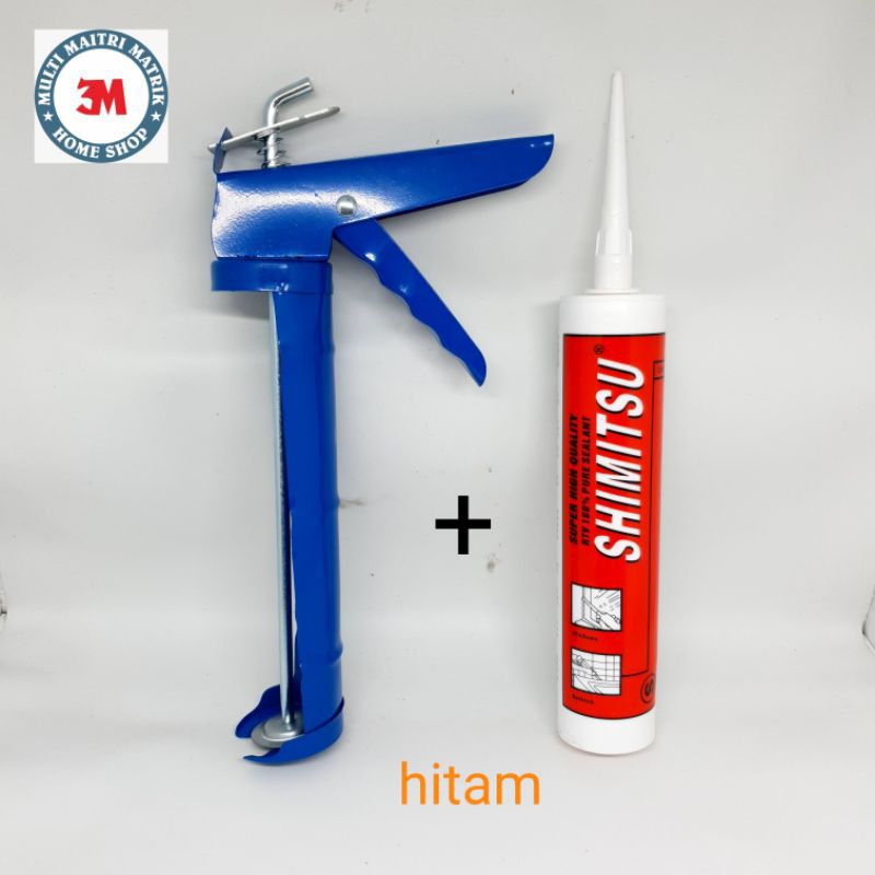 Jual Alat tembak lem kaca botol seng paket + lem kaca botol murah /lem ...