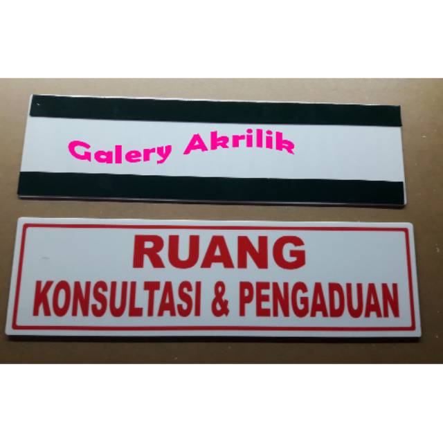 Jual PAPAN NAMA ACRYLIC 10 X 35 AKRILIK NAME TAGE SIGN BOARD ACRYLIC ...
