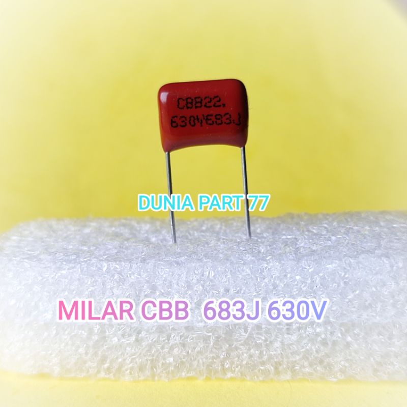 Jual capacitor milar 683j 630v cbb kapasitor mylar 683 j | Shopee Indonesia