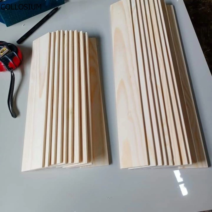 Jual Papan Kayu Tipis 60x9x0,5 Kayu Pinus Jati Belanda Serat Jerman ...