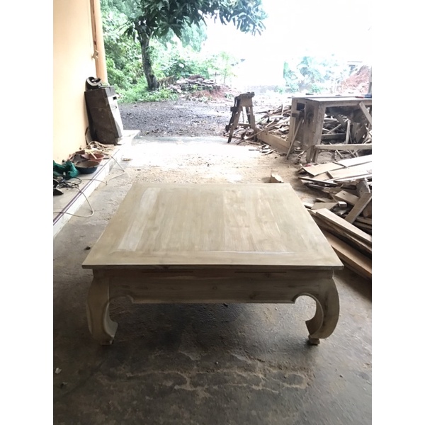 Jual meja ketapang 1 meter persegi polos | Shopee Indonesia