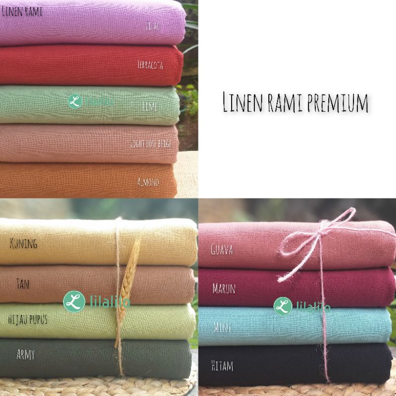 Jual KAIN LINEN / LINEN RAMI / KATUN LINEN / LINEN ANGEL | Shopee Indonesia