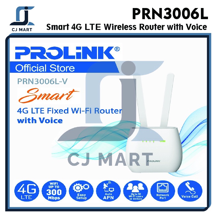 Jual Modem Router PROLiNK PRN3006L Smart 4G LTE Wireless Modem Router ...