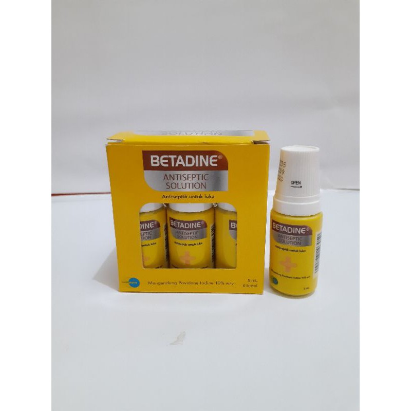 Jual Betadine antiseptic solution 5ml,15ml,30ml,60ml | Shopee Indonesia