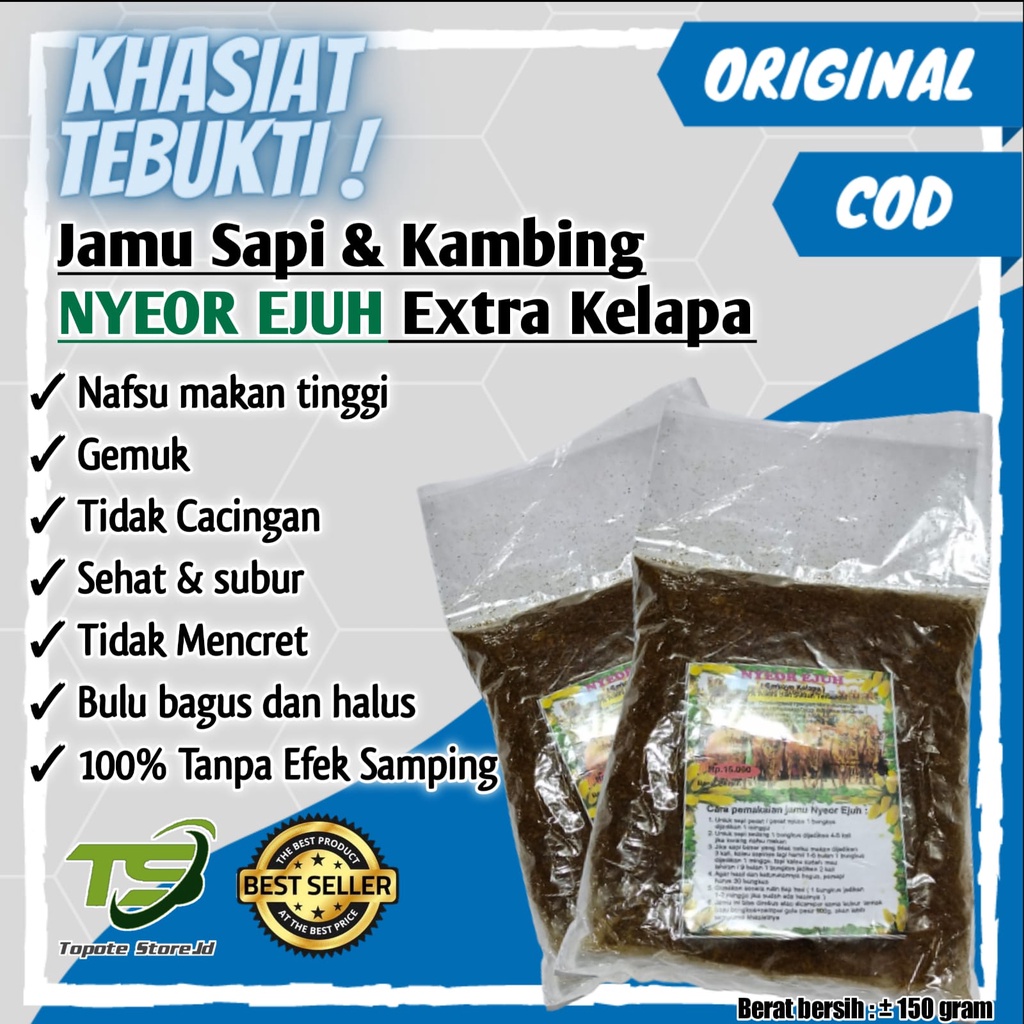 Jual JAMU SAPI NYEOR EJUH EXTRA KELAPA JAMU PENGGEMUK SAPI JAMU NYEOR ...