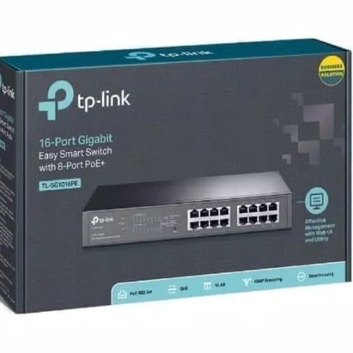 Jual TP-LINK TL-SG1016PE Smart Switch 16 Port Gigabit with 8 Port POE ...