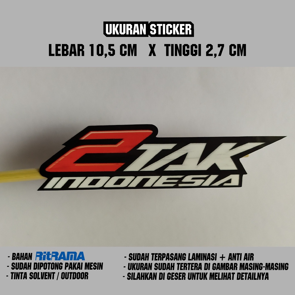 Jual sticker 2 tak terbaru / sticker two stroke viral / sticker bebek ...